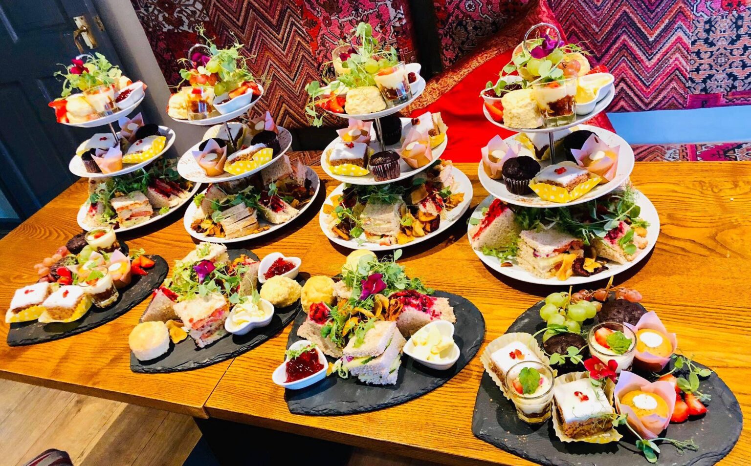 Karmana Vegan Afternoon Tea for two dine -in or takeaway. | Karmana